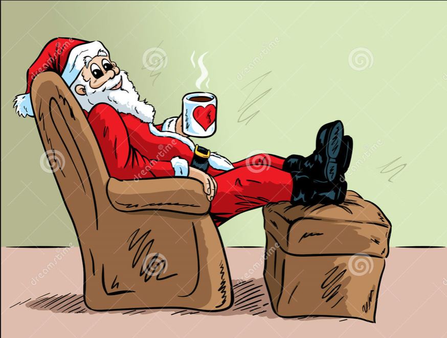 clipart Santa resting | Carol's Carousel Creations